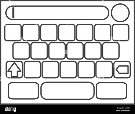 Touchscreen Keyboard Icon Stock Vector Image And Art Alamy