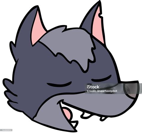 Cartoon Wolf Face Stock Illustration Download Image Now Animal