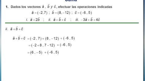 Vectores Suma De Vectores Y Multiplicación Escalar De Vectores Ejemplos Youtube