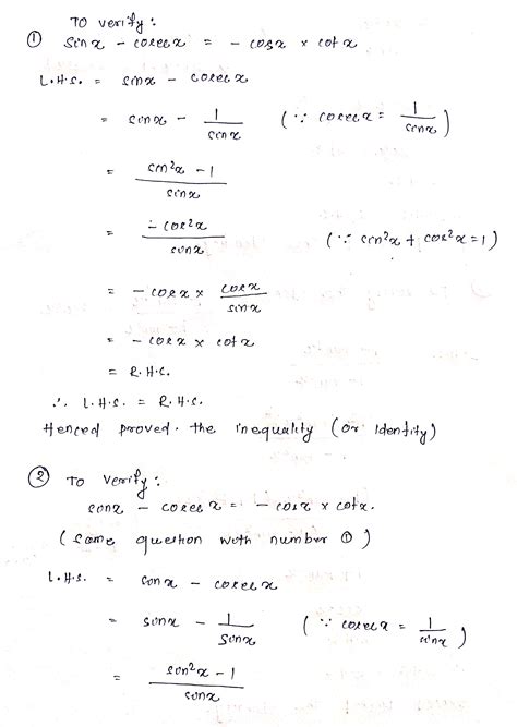 [solved] Need Help 1 Verify That The Equation Is An Identity Sin X Csc Course Hero