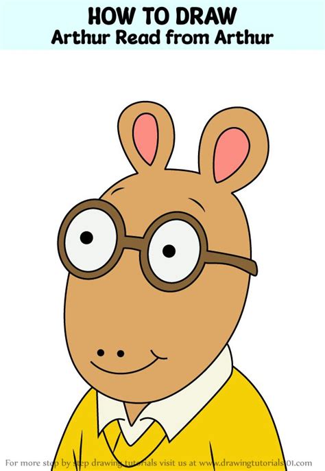 How To Draw Arthur Read From Arthur Arthur Read Book Drawing Drawings