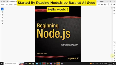 learned beginning node by basarat ali syed ibrahim el refaee posted