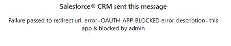 Cant Sign In To Salesforce Crm When The Power Platform App Is Blocked