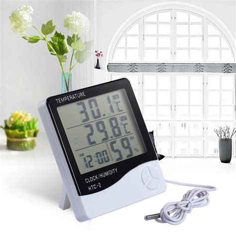 Lcd Electronic Digital Temperature Humidity Meter Grandado