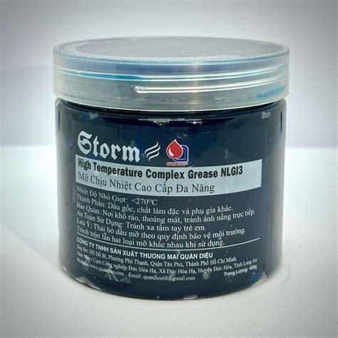 400g Mỡ Bò Xanh Storm Mỡ Chịu Nhiệt Cao Cấp Nlgi3 Made In Vietnam Mỡ Bò Chịu Nhiệt đa Năng