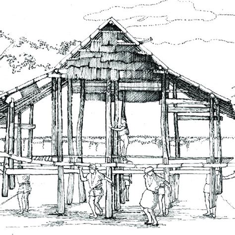 The Scene Of Disassembling And Transporting A Timber House In South Download Scientific Diagram