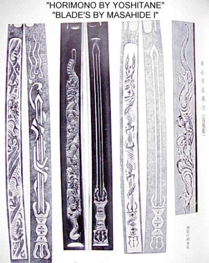 Kiyomaro School Examples Of Horimono By Yoshitane And Nobuhide