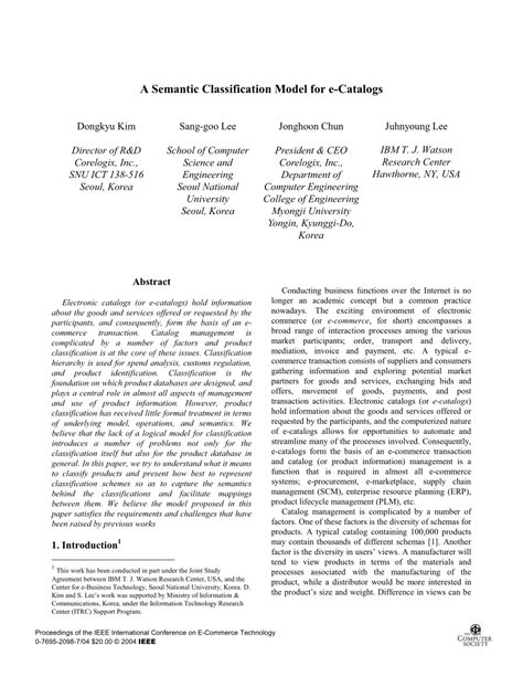 pdf a semantic classification model for e catalogs