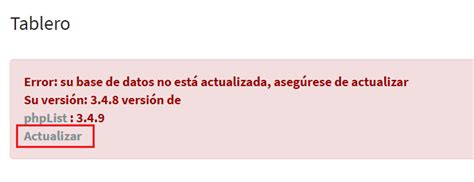 PHP Actualizar PHPList desde la administración Academia Rolosa