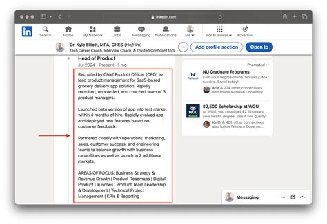 How To Write Your Linkedin Experience Section With Example