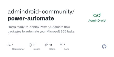 Releases Admindroid Community Power Automate Github