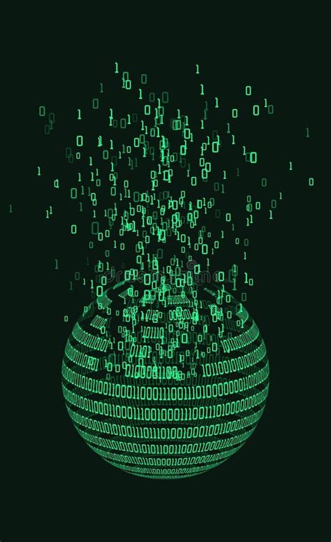 abstract technology binary code background digital binary data and