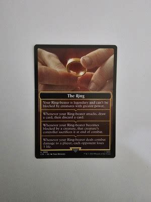 Mtg The Ring The Ring Tempts You Helper Token The Lord Of The Rings