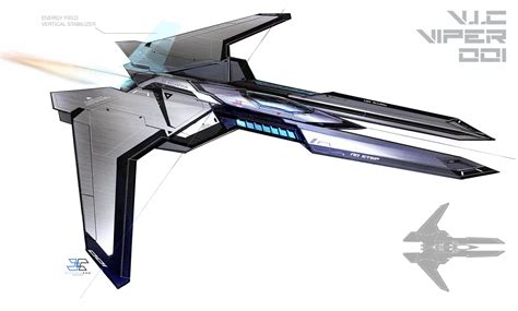 Space Fighter Concept Art