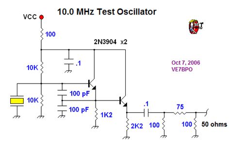 10 0 Mhz Crystal Oscillator Oscillator Circuit Signal Processing