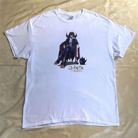 Code Geass Lelouch T Shirt Vintage White Gildan Xl Xxl Anime Rebellion