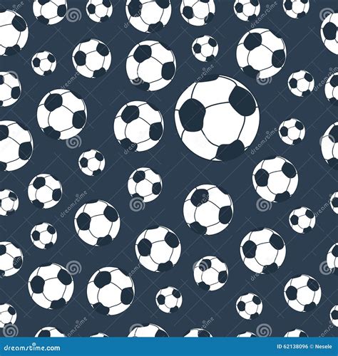 Seamless Football Pattern Stock Vector Illustration Of Play 62138096