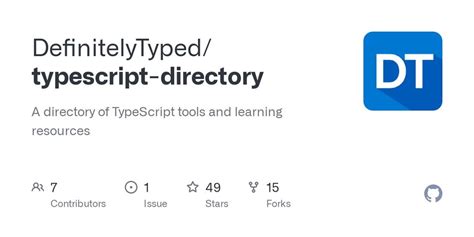 Definitelytyped The Repository For High Quality Typescript Type