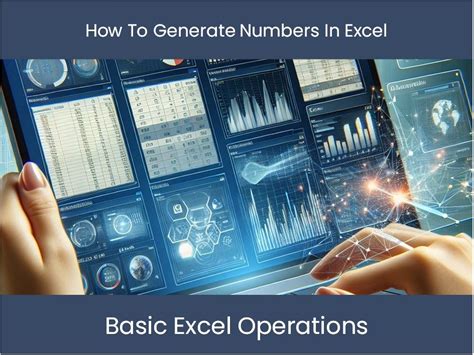 Excel Tutorial How To Generate Numbers In Excel