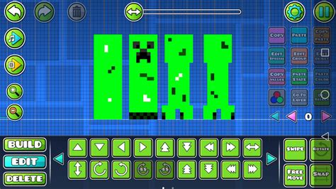 I Made A Creeper In The Geometry Dash Editor Opinions R Minecraft