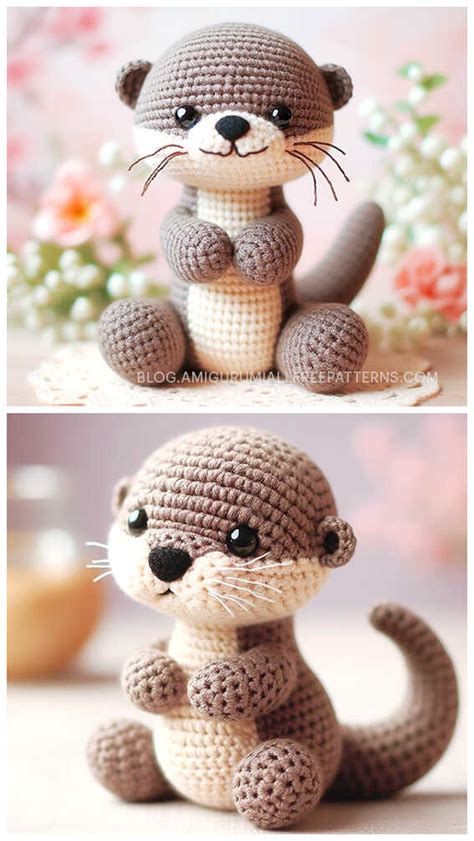 Otter Amigurumi Pattern Free Free No Sew Chubby Otter Crochet Pattern