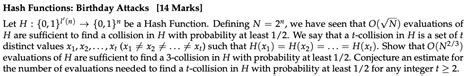 Solved Hash Functions Birthday Attacks 14 Marks Let