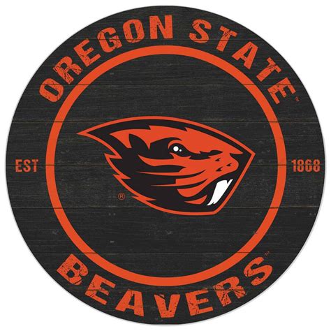 Jardine Oregon State Beavers 20 X 20 Indooroutdoor Circle Sign