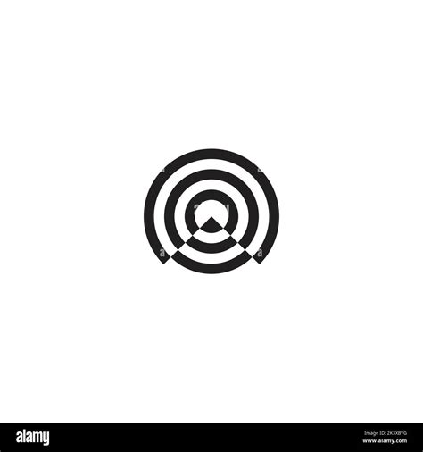 Triangle Stripes Circle Geometric Line Logo Vector Stock Vector Image And Art Alamy