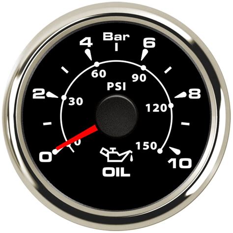 1 Stk 52 Mm Olietryksmålere 0 150 Psi 10 184 Ohm T Vicedeal