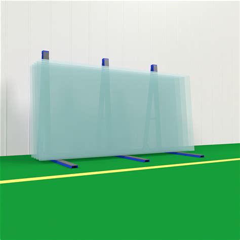 Glass Panel Storage Rack Steel