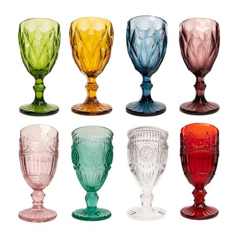 Colored Water Goblets Showcase Events