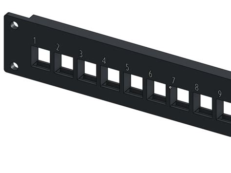10in Server Rack Patch Panels 1u 12 Keystone Jacks By Dawnchaser Makerworld Download Free 3d Models