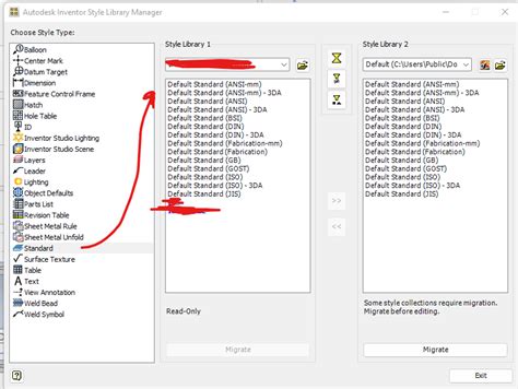solved deleting standard styles autodesk community