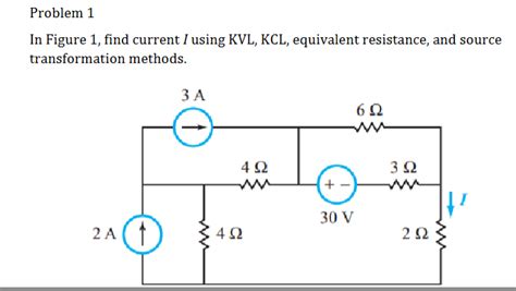 Problem In Figure Find Current I Using KVL Chegg Com