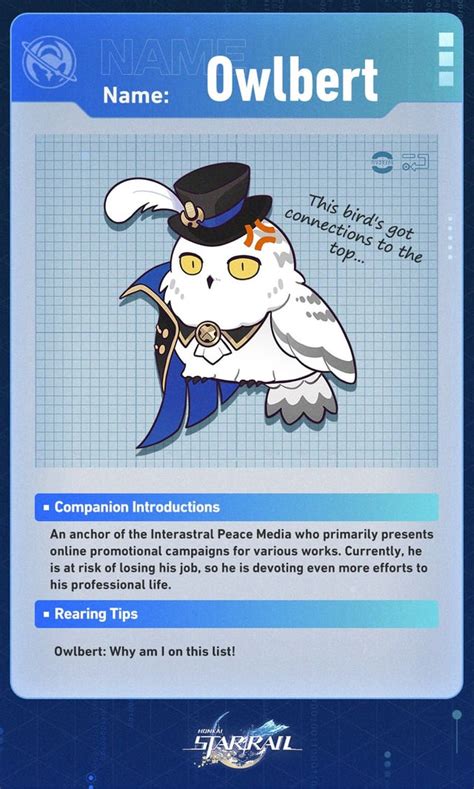 Poor Owlbert Rhonkaistarrail