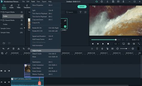 Audio Editing Wondershare Filmora Guide