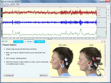 L Electroencephalography II BIOPAC