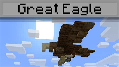 Minecraft How To Build Great Eagle Lord Of The Rings Hobbit Youtube
