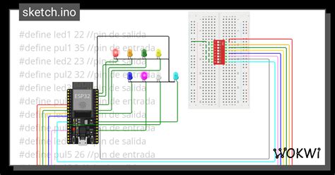 Prueba Ejercicio 3 Wokwi Esp32 Stm32 Arduino Simulator