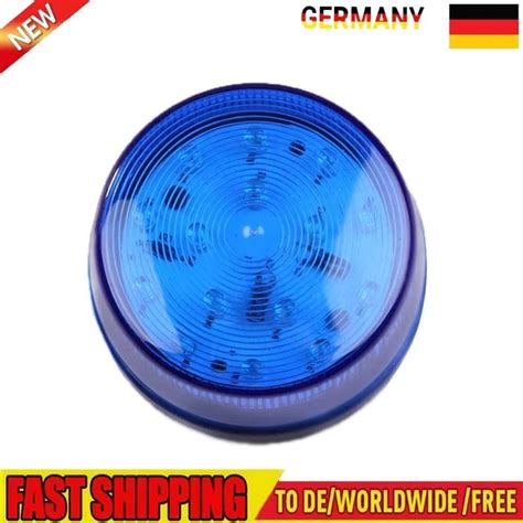 V SECURITY ALARM Strobe Signal Warn Siren LED Warning Light Flashes Lights PicClick UK