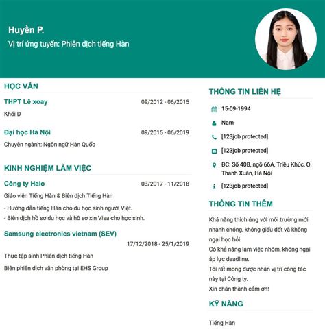 Mẫu Cv Bằng Tiếng Trung Tạo ấn Tượng Với Nhà Tuyển Dụng Naihuoucom