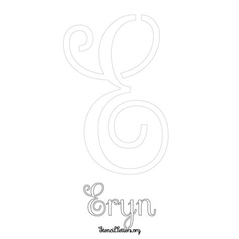 Eryn Free Printable Name Stencils With 6 Unique Typography Styles And
