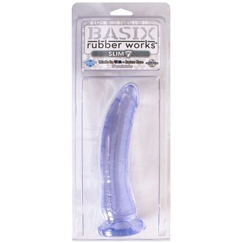 Basix Slim 7 Dong Clear Sex Toys At Adult Empire
