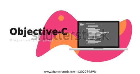 Learn Code Objectivec Programming Language Script Stock Vector Royalty