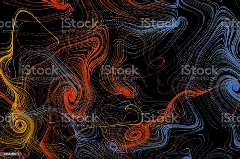 3d 추상 멀티 컬러 배경 장식 흐르는 소용돌이 모양 벽지 나선형 라인 아트 트레이스 표면 장식 텍스처 기하학적 반복 배경 0