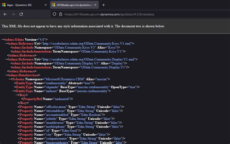 Check Metadata Of Your Dynamics 365 Instance In The Browser Quick Tip D365 Demystified