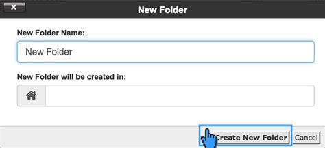 Operasi Membuat Folder Baru Pada File Manager Idcloudhost
