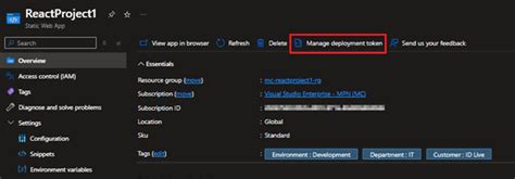 Visual Studio React Application Deployment To Azure Static Web App Using Azure Devops Ci Cd