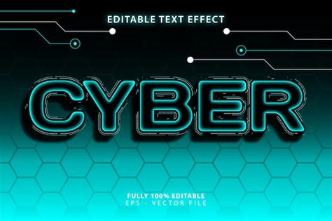 Premium Vector Cyber Text Effect