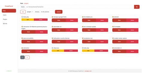 Wordpress Cloakpanel Mini Hidden Javascriptphp Wordpress Admin Panel